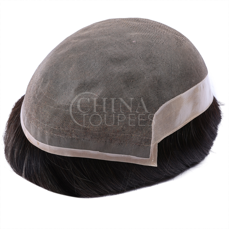 Fine Welded Mono with Skin Sides Men Hair Pieces - ChinaToupees